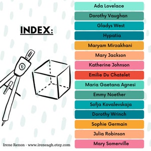 Printable Adult Coloring Page Coloring Book Women Mathematics Women in ...