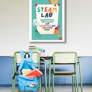 Stem Lab Printable Classroom Poster Science Wall Art Classroom Decor ...