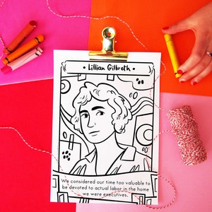 Women in Engineering Week Coloring Page STEM Women Lillian Gilbreth ...