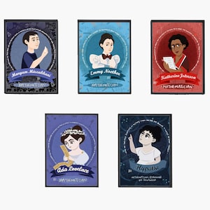 Female Scientist Print Bundle Women in Math Classroom Decor Women in ...