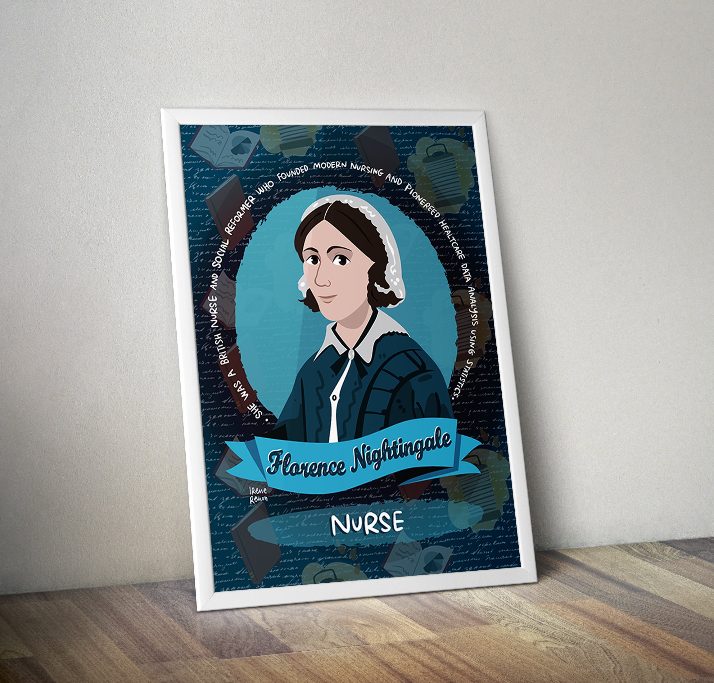 Florence Nightingale Poster: Women in STEM, Nurse Office Decor - Etsy