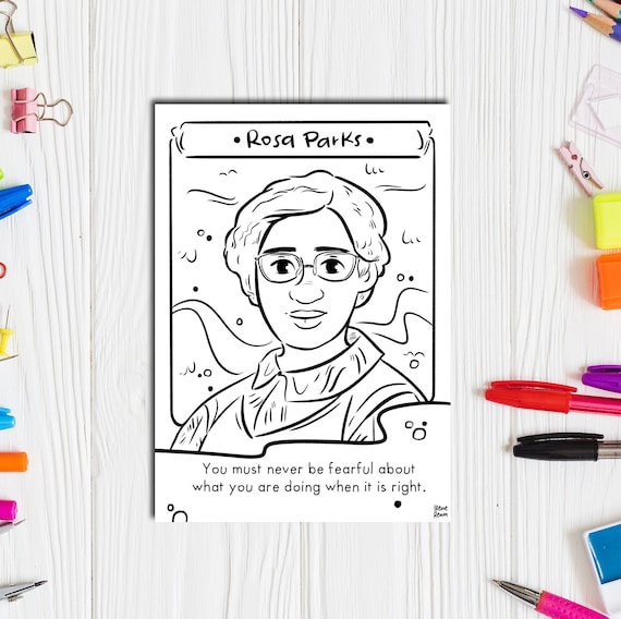 Rosa Parks Coloring Page