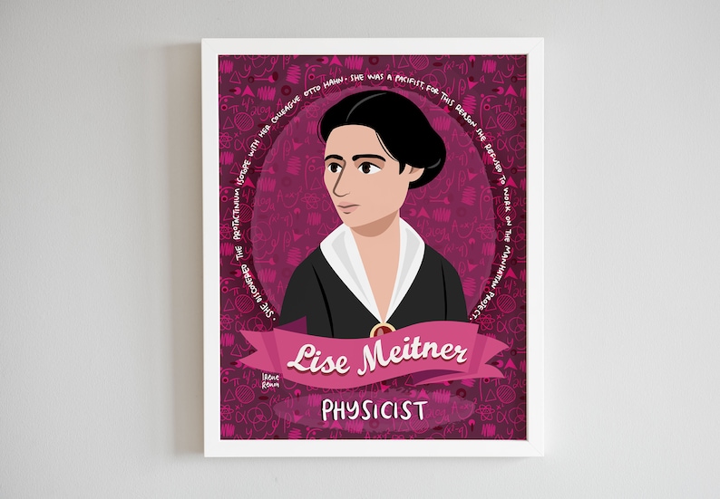Science Poster Women in Physics Lise Meitner Women in - Etsy