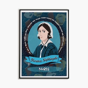 Florence Nightingale Poster: Women in STEM, Nurse Office Decor - Etsy