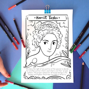 Coloring Page Bundle Women History Month Printable Drawing Women Right ...