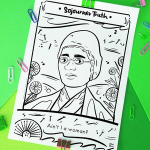 Harriet Tubman Coloring Page Black History Month Sojourner Truth ...