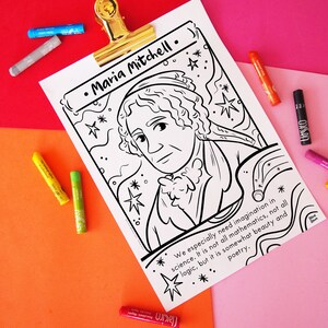 Printable Coloring Page Bundle Women in STEM Coloring Sheet Women in ...