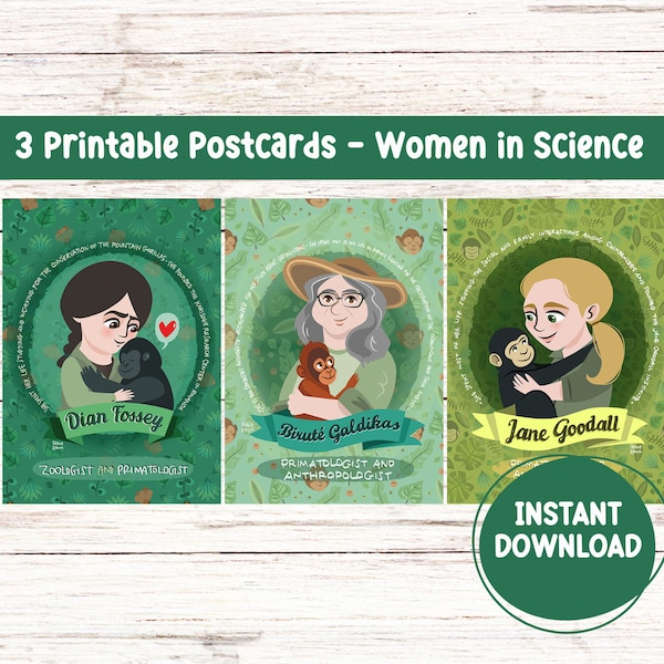 Jane Goodall Dian Fossey - Etsy