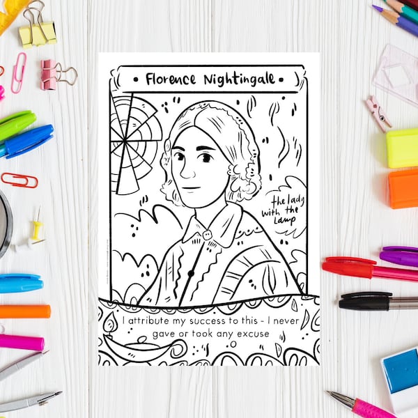 School Nurse Coloring Page - Etsy