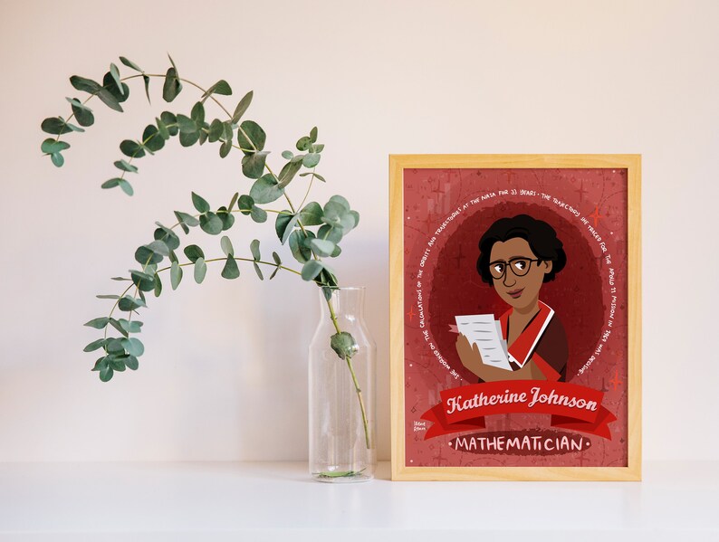 KATHERINE JOHNSON Black History Month Women in Science - Etsy
