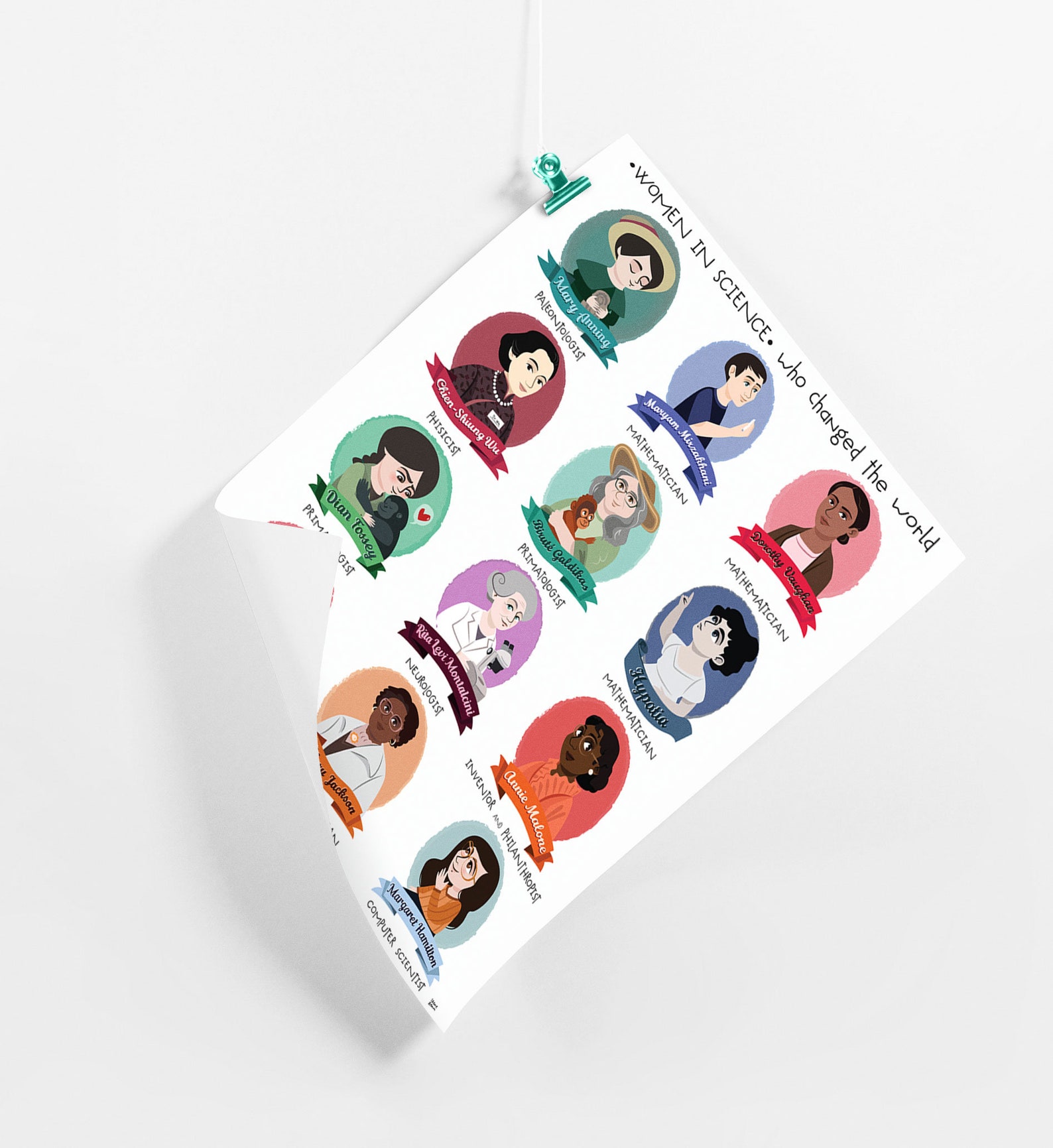 Printable Wall Art WOMEN IN STEM Printable Poster A4 | Etsy