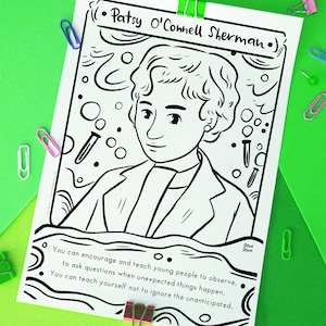 Women in Chemistry PATSY O'CONNELL SHERMAN Quote Coloring Page ...