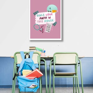 Women in Mathematics Poster Women in Math Printable Wall Art Science ...