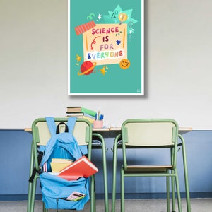 Classroom Poster Science Wall Art Classroom Decor Middle School Quote ...