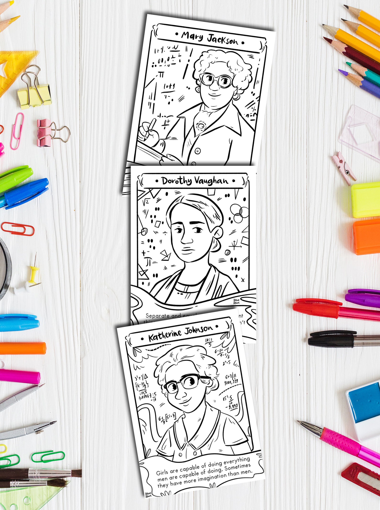 Hidden Figures Black History Month Women in Science - Etsy