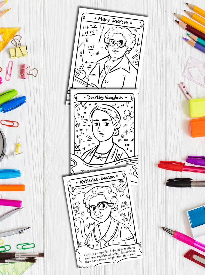 Hidden Figures Black History Month Women in Science - Etsy