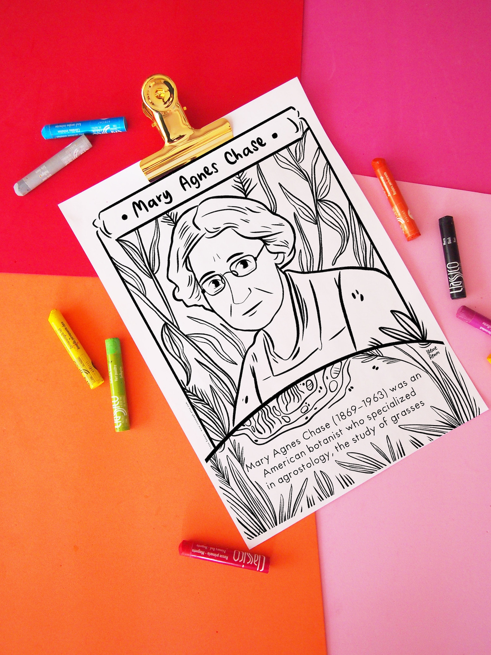 MARY AGNES CHASE Botanist Quote Coloring Page Printable - Etsy
