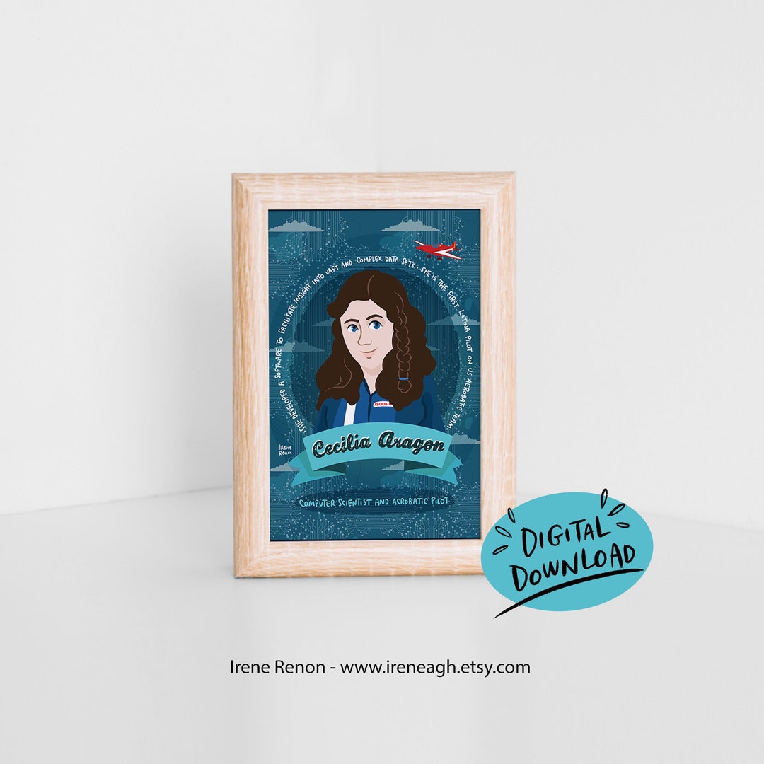 Women in Tech Cecilia Aragon Computer Science Printable - Etsy
