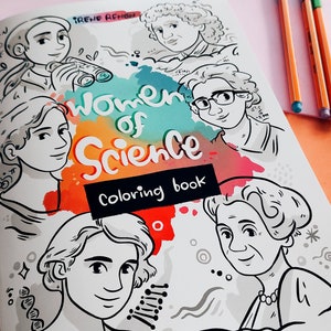 Coloring Book Women in Science Gift Women in STEM Coloring Sheet ...