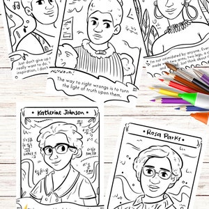 Black History Month Coloring Page Black Women Printable Coloring Sheet ...