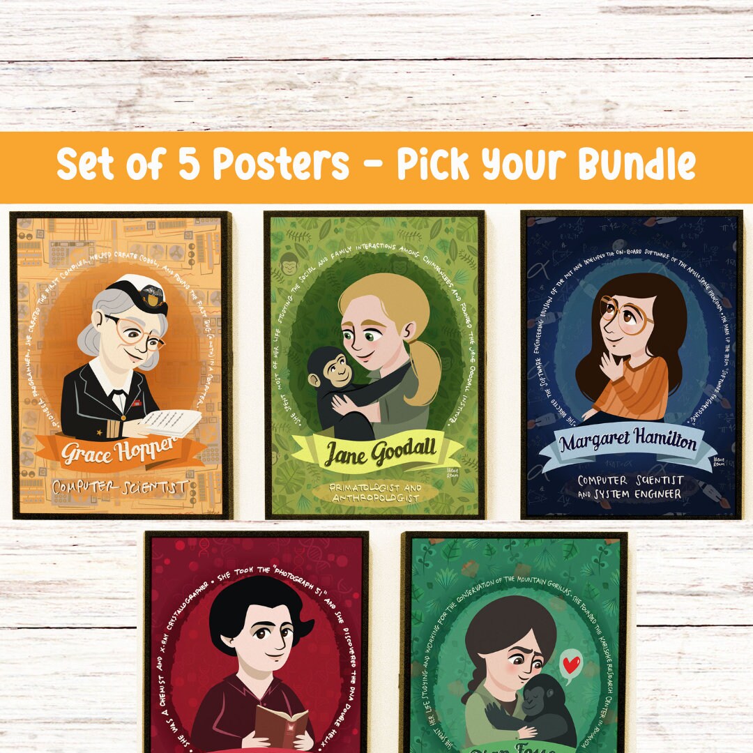 Science Poster Classroom Decor Women in Stem Female Scientists Women ...