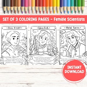 Women in Stem Coloring Page Inspirational Women in Science Kit Sylvia ...