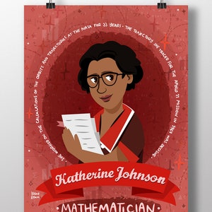 Classroom Decor Katherine Johnson Women in Science Famous Black ...