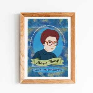 Marie Tharp Printable Postcard Science Wall Art Women in Science ...