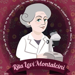 Science Poster Elementary Women History Month Rita Levi Montalcini ...