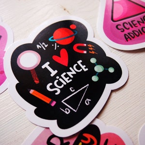 Science Sticker Gift Bundle Pack STEM Sticker Scientific Decal Set ...