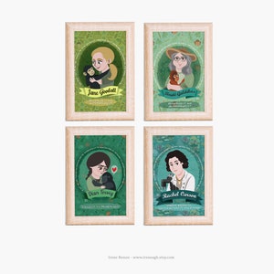 Women in Science Print Women in Stem Bundle Printable Postcard of ...