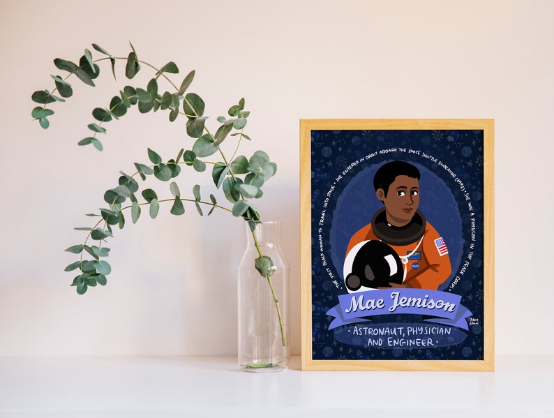 Mae Jemison Astronaut Poster: STEM Classroom Decor, Black History Month ...