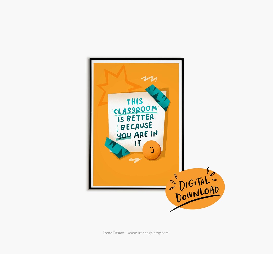 Classroom Poster Printable Positive Poster Positive Prints - Etsy