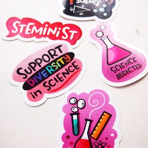 Science Sticker Gift Bundle Pack STEM Sticker Scientific Decal Set ...