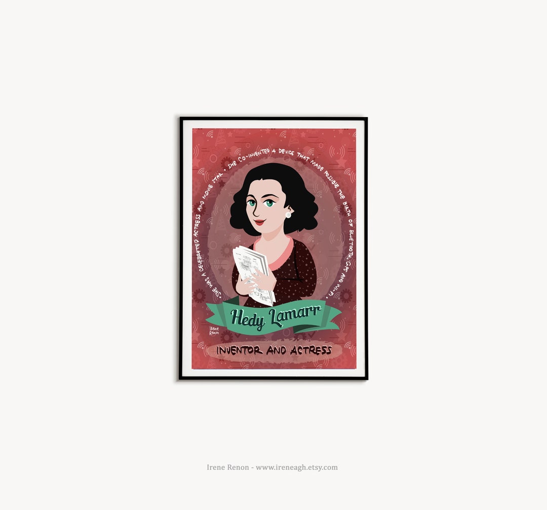 Inspirational Women Wall Art Science Poster Hedy Lamarr Famous - Etsy