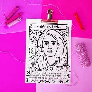 Women in Medicine Coloring Page Bundle Female Scientist STEM Printable ...