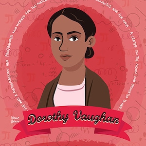 Famous Mathematician Dorothy Vaughan Black History Month Poster Famous ...