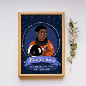Mae Jemison Astronaut Poster: STEM Classroom Decor, Black History Month ...