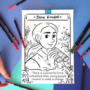 Coloring Page for Women History Month Educational Coloring Sheet Bundle ...