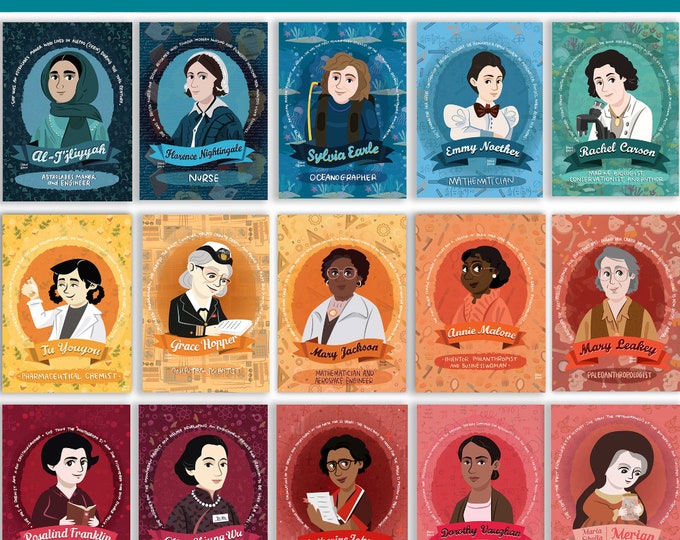 Women in Science Posters (set of 8) Printable, Science Classroom Decor ...