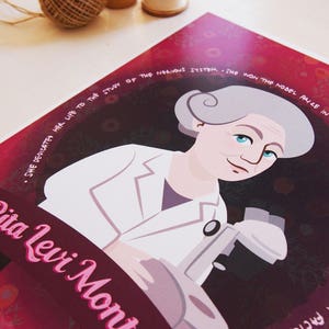 Science Poster Elementary Women History Month Rita Levi Montalcini ...