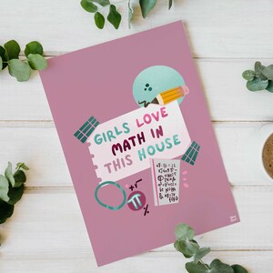 Women in Mathematics Poster Women in Math Printable Wall Art Science ...