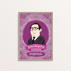 James Fergason Science Poster: LCD Inventor, STEM Classroom Art - Etsy