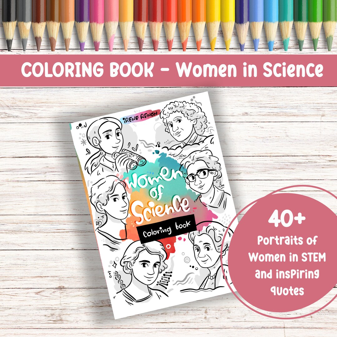 Coloring Book Women in Science Gift Women in STEM Coloring - Etsy