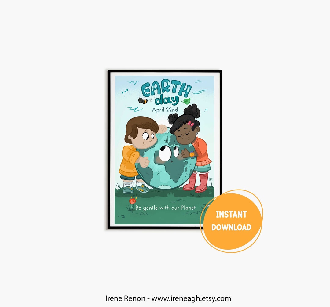 Earth Day Classroom Poster: Printable Wall Art (digital Download) - Etsy