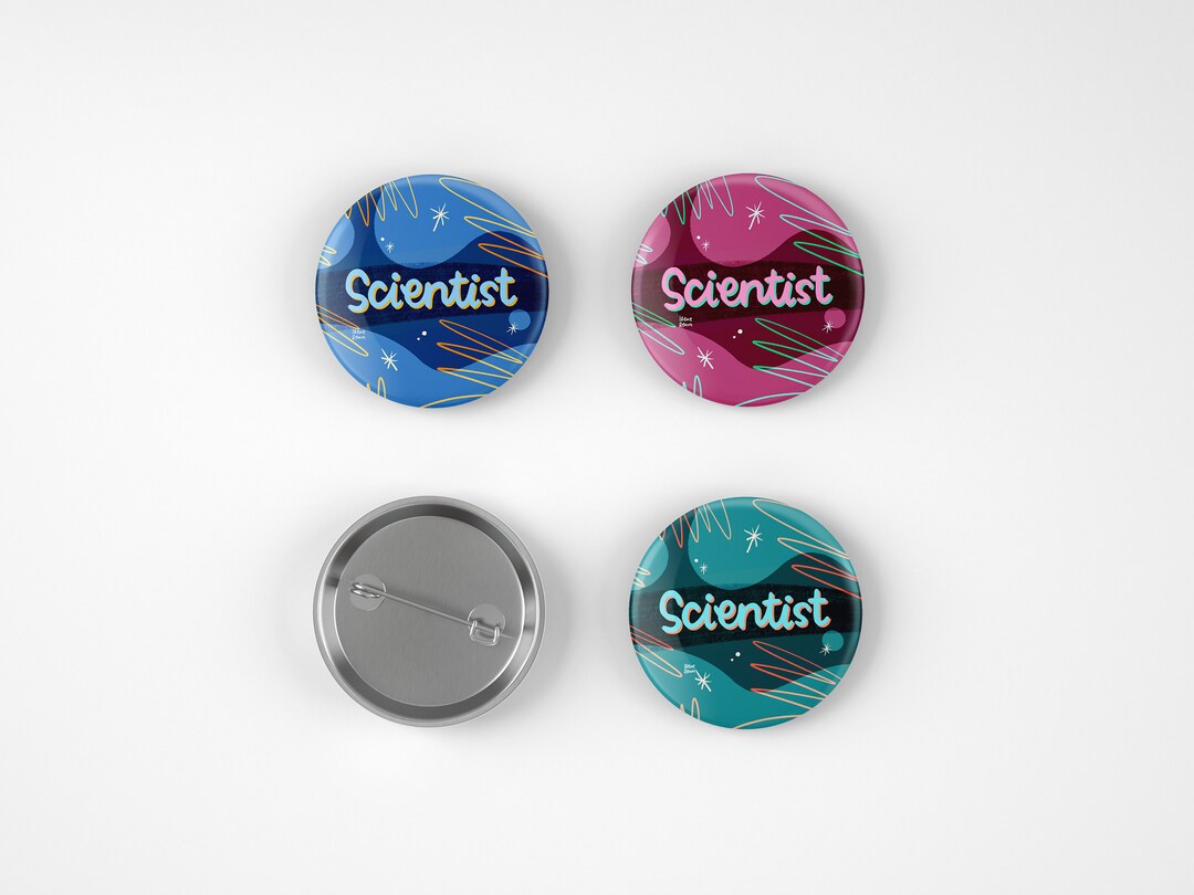 Science Pin Scientist Gift Science Enthusiast STEM Pin Lab Coat Pin ...