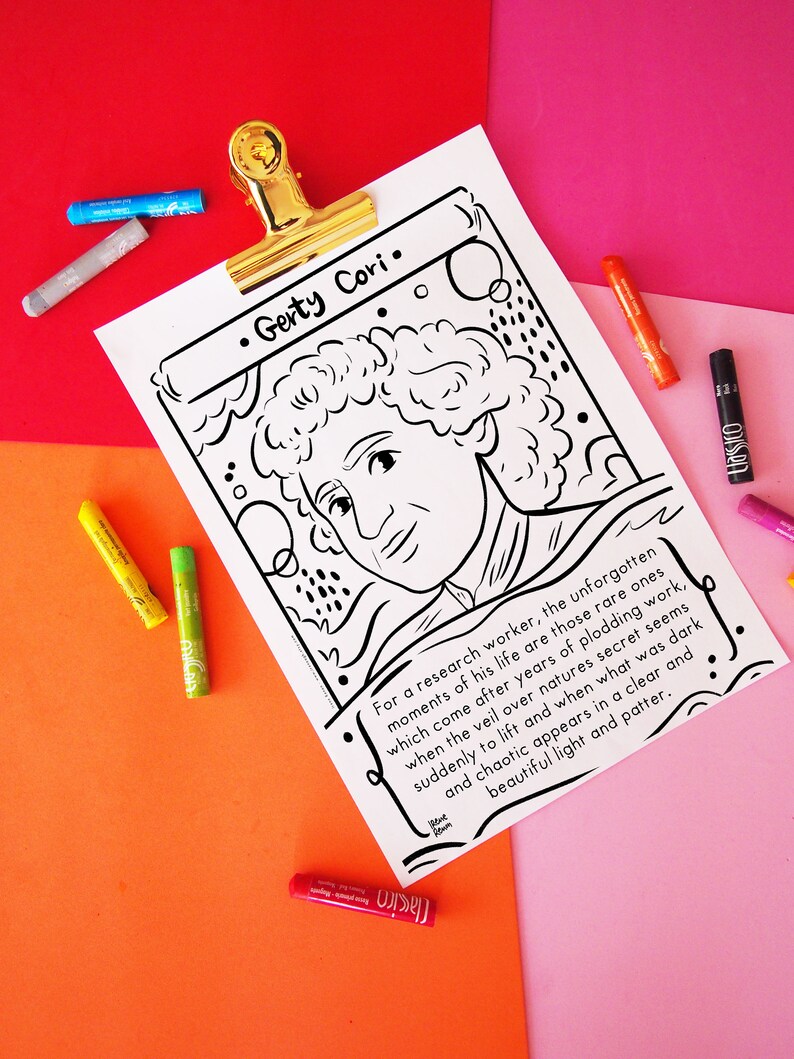 GERTY CORI Quote Coloring Page Printable Drawing - Etsy