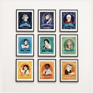 Women in Science Print Women in Stem Bundle Printable Postcard of ...