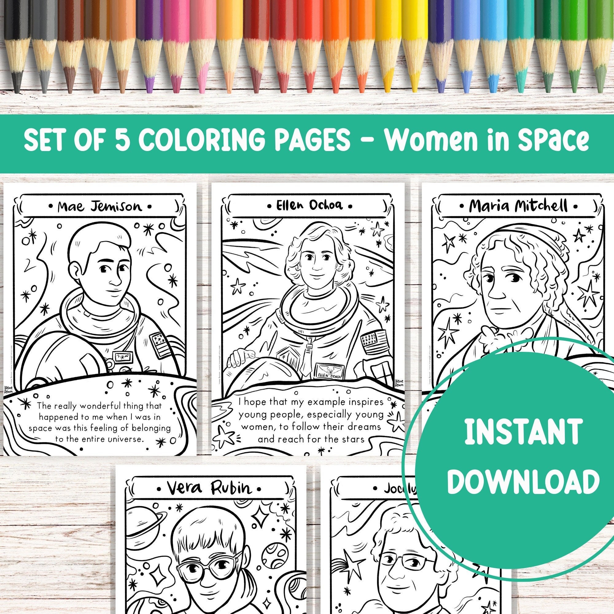 Mae Jemison Coloring Pages