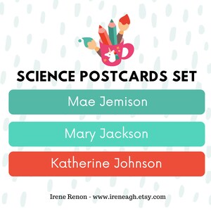 Women in History Month Printable Postcard Female Scientist Black ...